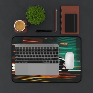 Big Gaming Mouse Pad | Desk Mat | Mousepad With Vintage Car Design for ...