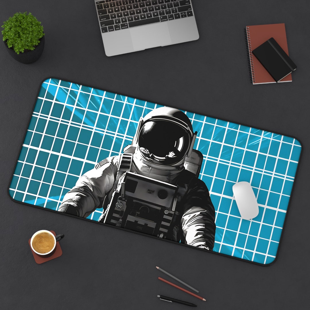 Astronaut Desk Mat | XL Desk Mat | Desk Decor Aesthetic | Neoprene ...