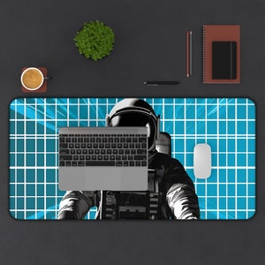 Astronaut Desk Mat | XL Desk Mat | Desk Decor Aesthetic | Neoprene ...