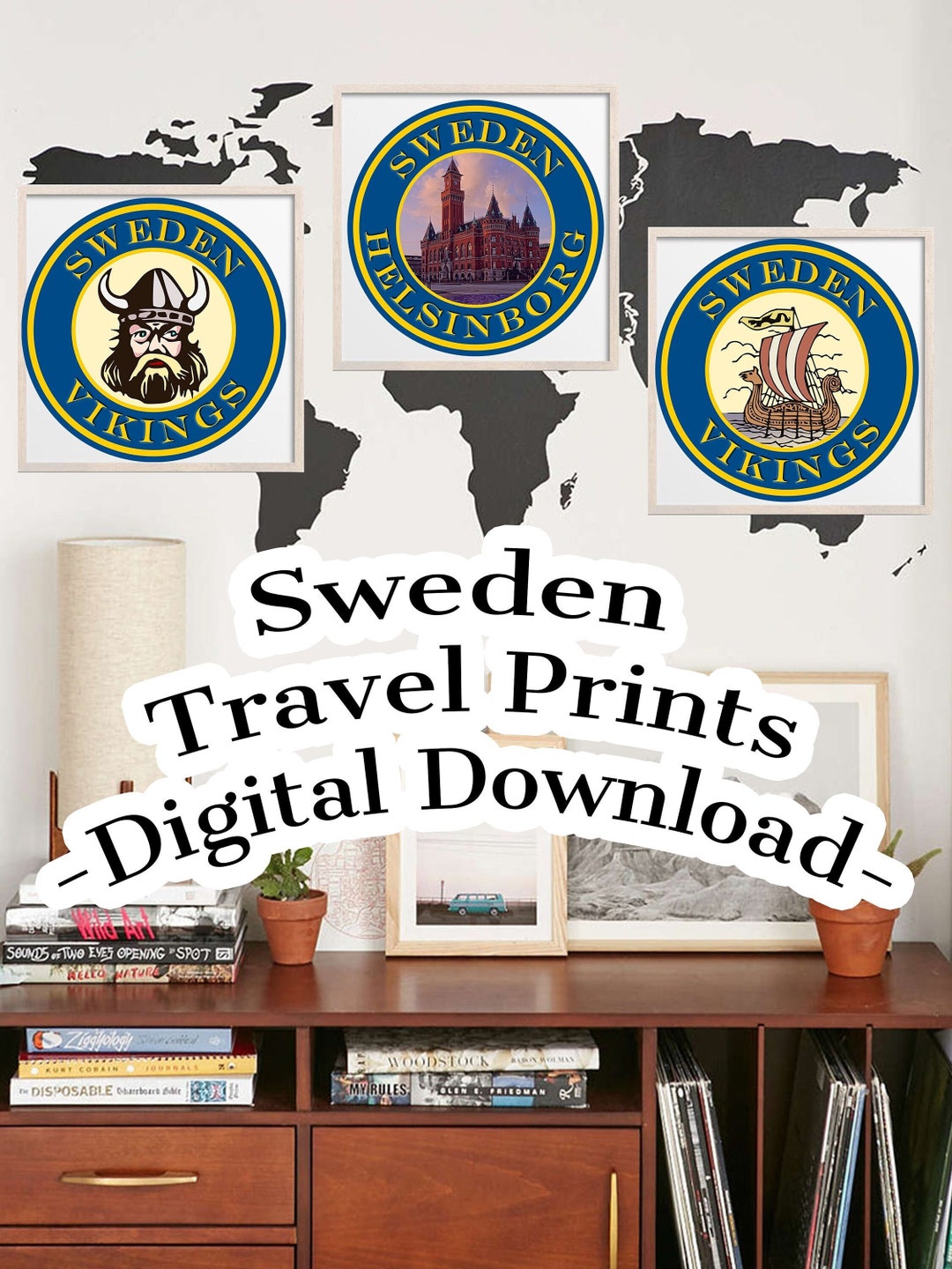 7 High Resolution Printable Sweden Travel Designs Instant - Etsy