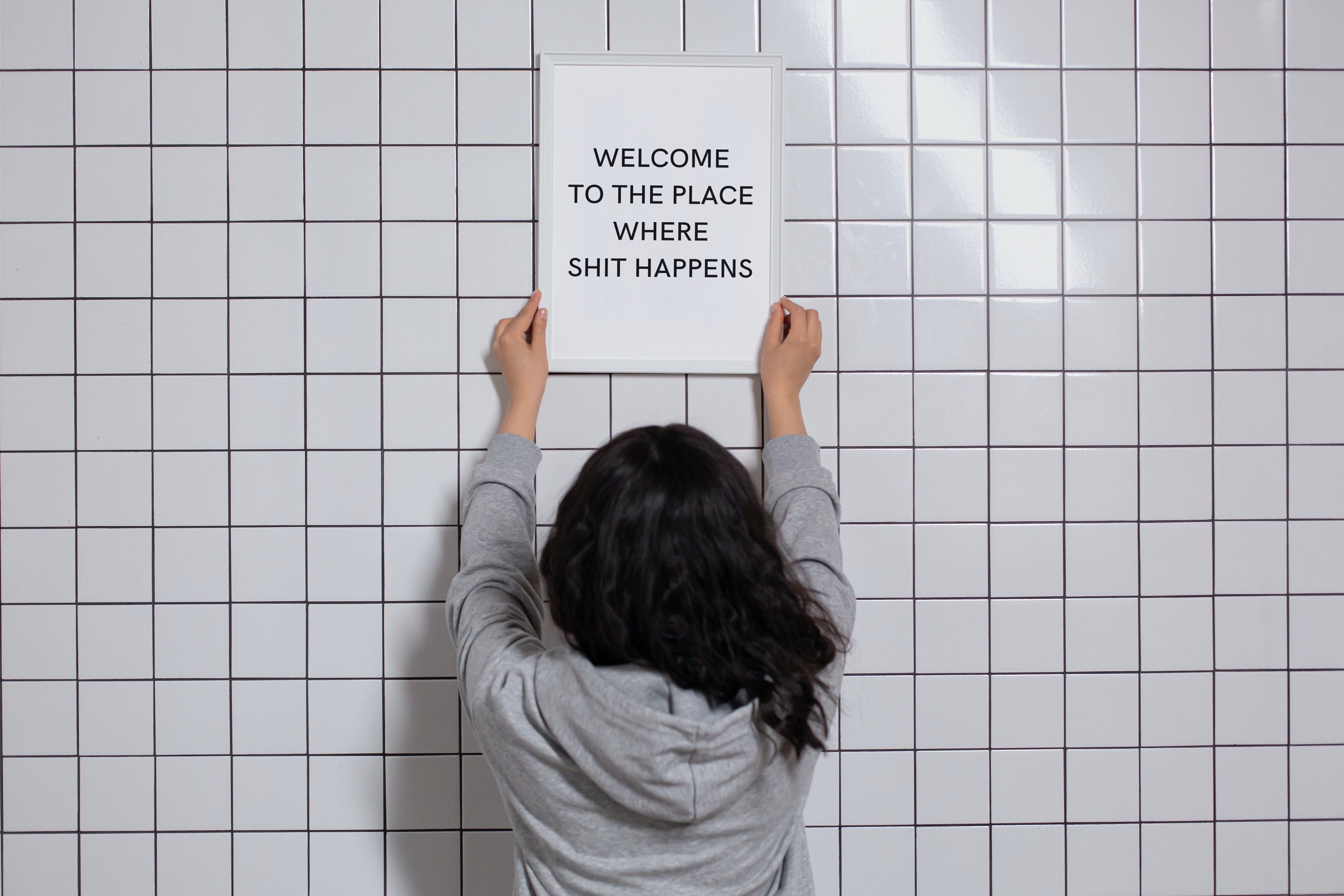 Welcome to the Place Where Shit Happens Poster/mural/wall Art - Etsy