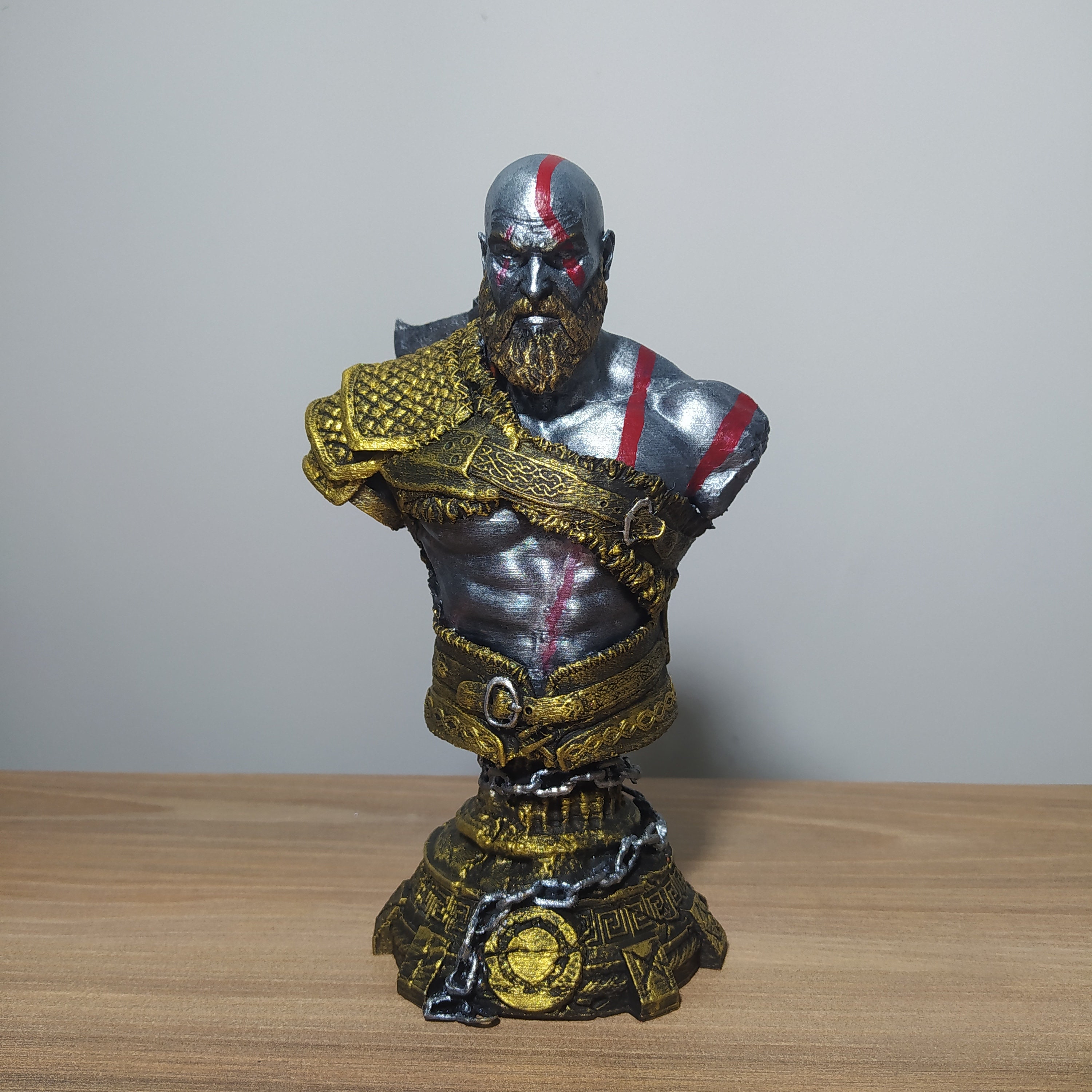 God of War Kratos STATUE With Axe Polyurethane Resin - Etsy