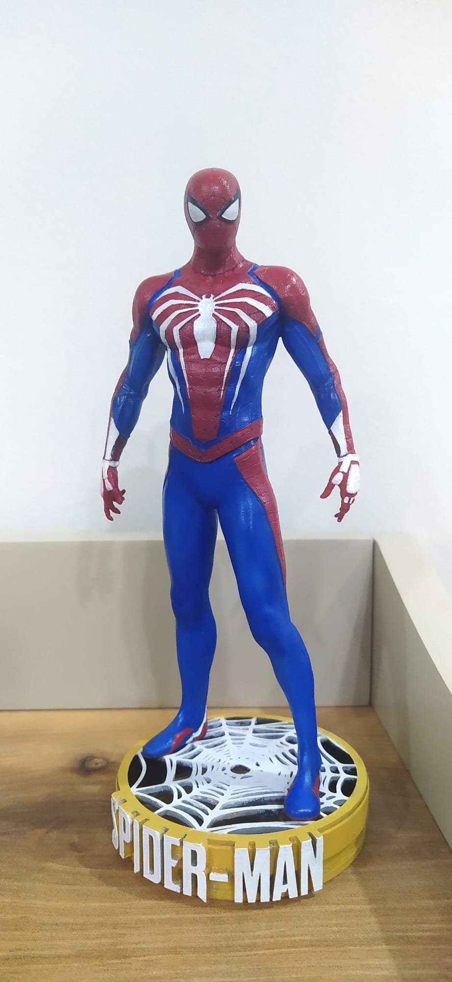 Spiderman Game Suit Statue Spider-man Figure Spider Man Sculpture - Etsy