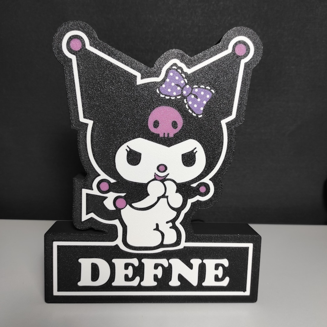 Customizable Name Kuromi Lightbox - Etsy