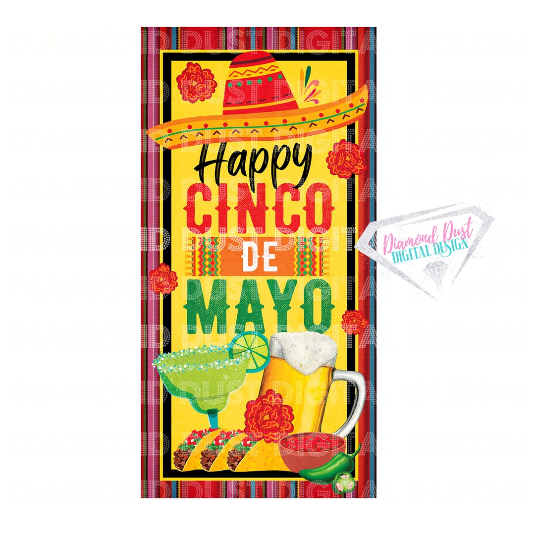 Happy Cinco De Mayo PNG, Digital Print, Sublimation Graphic, Printable ...
