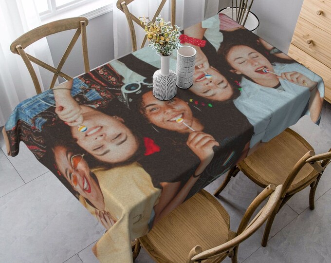 Personalized Tablecloths With Text Photo Logo Customized Polyester ...