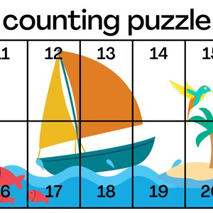 Vehicle Number Puzzles, Counting 1 to 20, Maths, Number Recognition ...