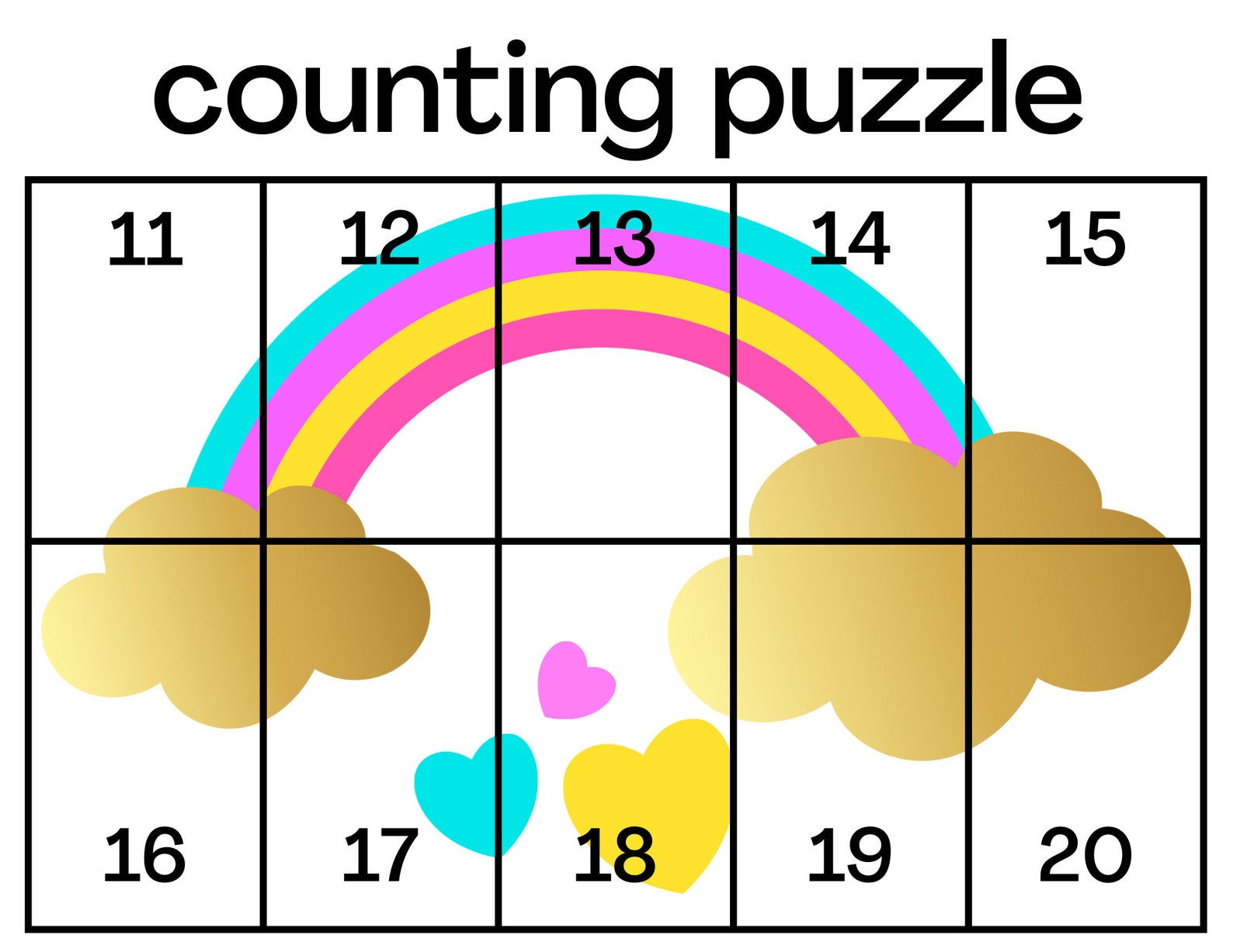 Vehicle Number Puzzles, Counting 1 to 20, Maths, Number Recognition ...