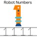 Robot Number Practice, Numbers 0 to 9, Tracing Printable, Preschool ...
