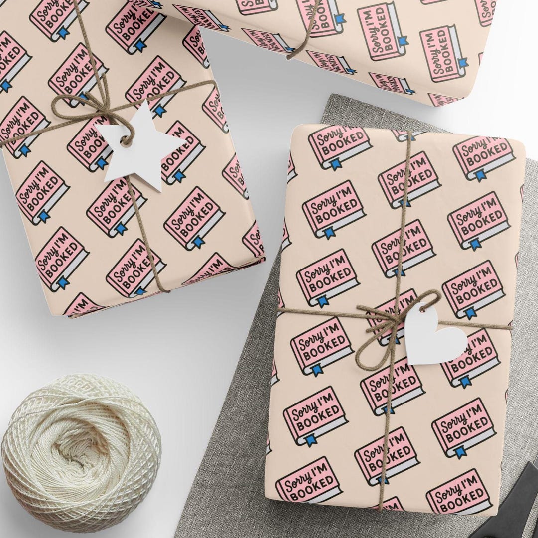 Book Lover Wrapping Paper - Witty Gift Wrap for Introvert Readers ...