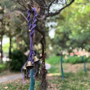 Purple Hanging Witch Bells for Protection, Witch Bells for Protection ...