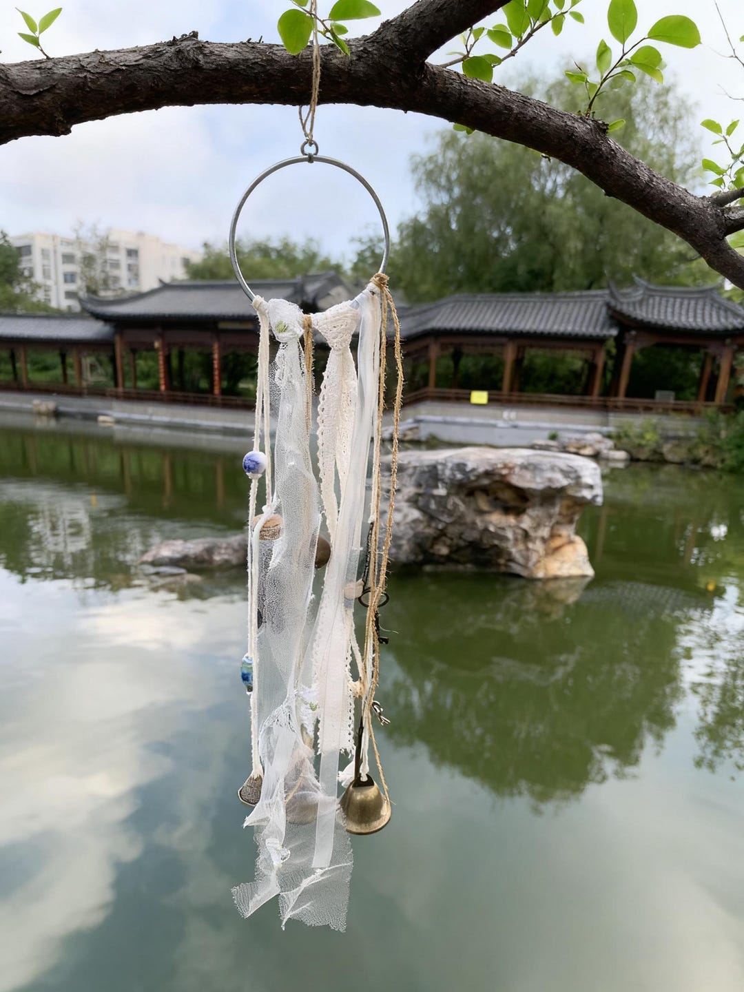 Obsidian Protection Bells, Boho Wind Chime, Door Knob Bells, Magic ...