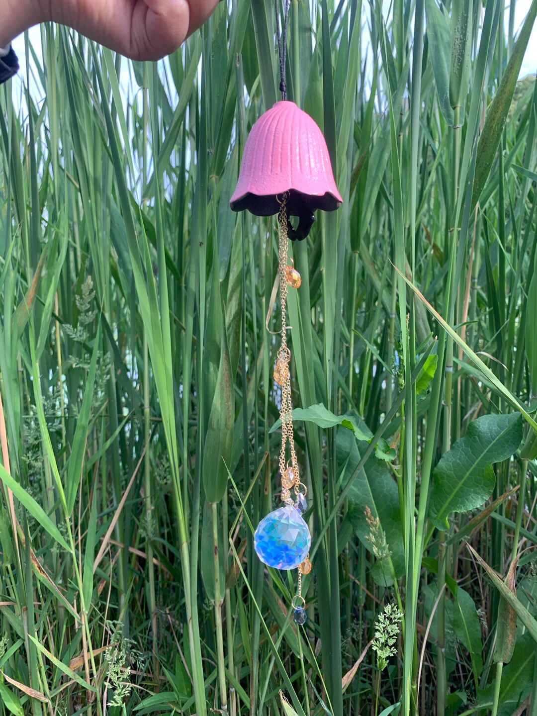 Pink Witch Bells ,witch Bells for Protection ,witch Bells With Sun ...