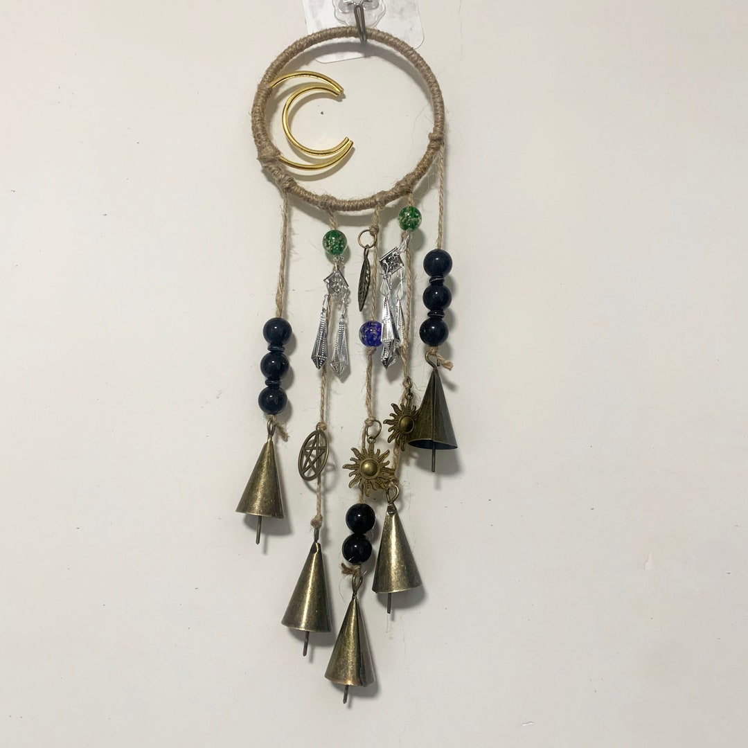 Witch Bells for Door, Witch Bells Wind Chime, Hanging Bells on Rope ...