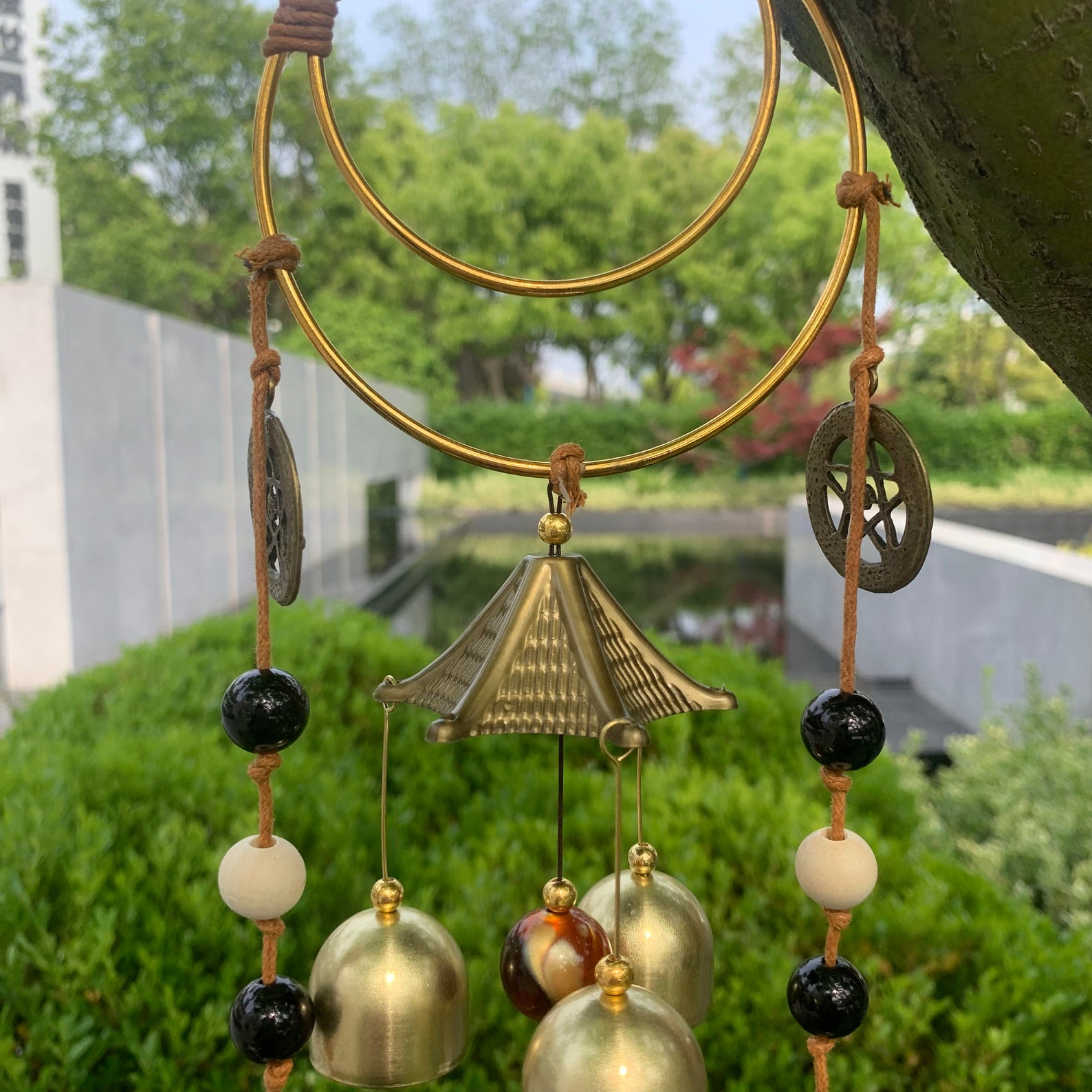 Witch Bells for Door , Hanging Bells on Rope , Pagan Witchy Supplies ...