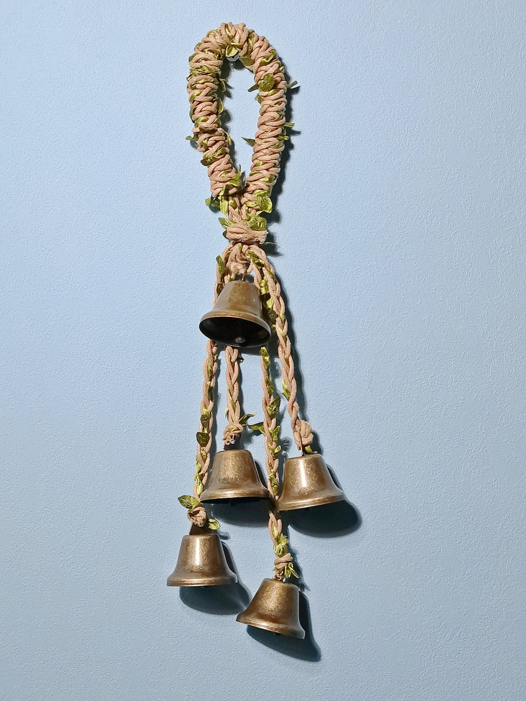 5 Brass Bells, Witch Bells, Door Bells, Spiritual Protection, Home ...