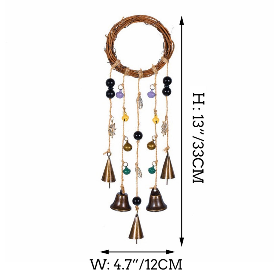 Witch Bells for Door Protection, Witch Bells Wreathes, Door Protection ...
