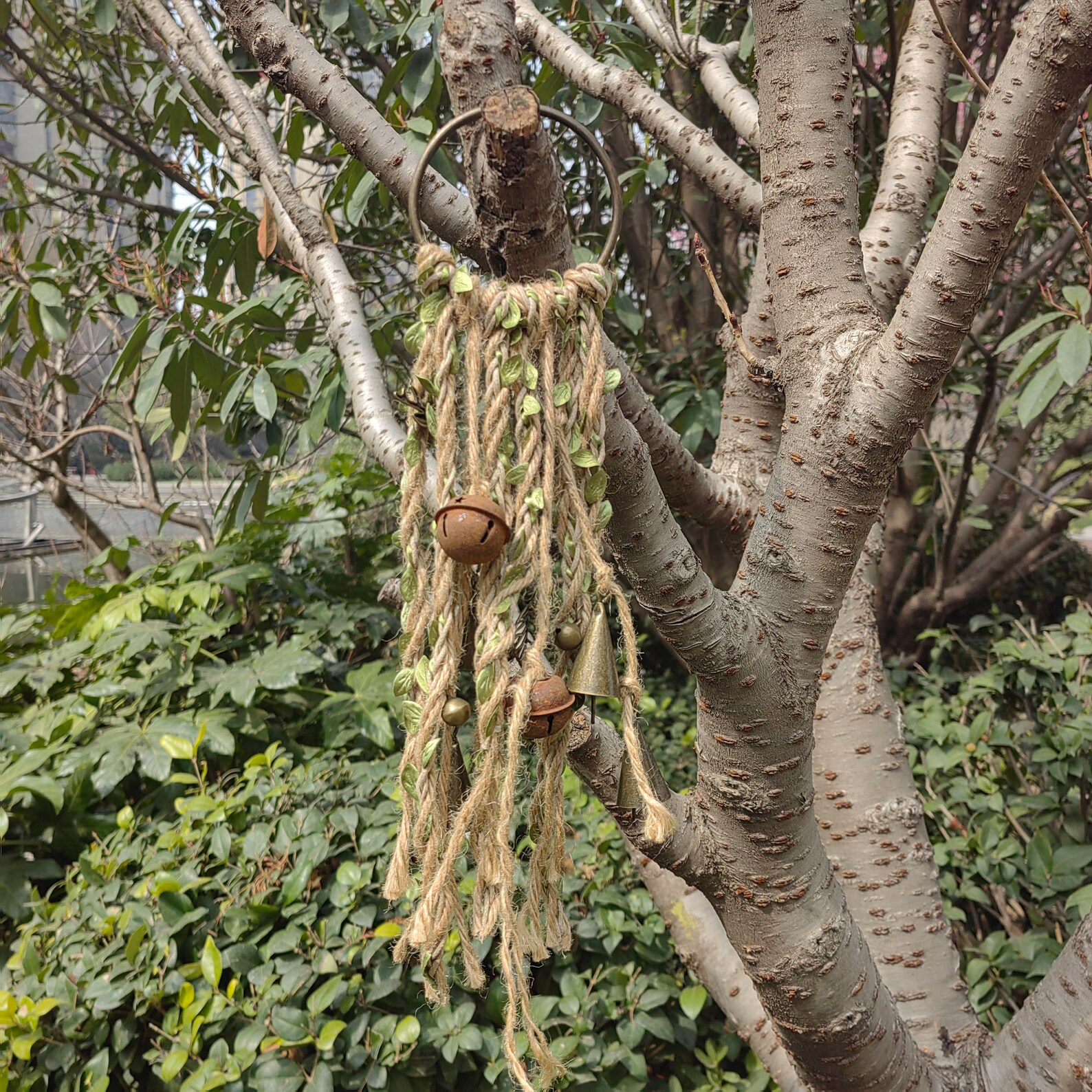Green Witch Bells, Hanging Bells for Door Protection, Wiccan ...