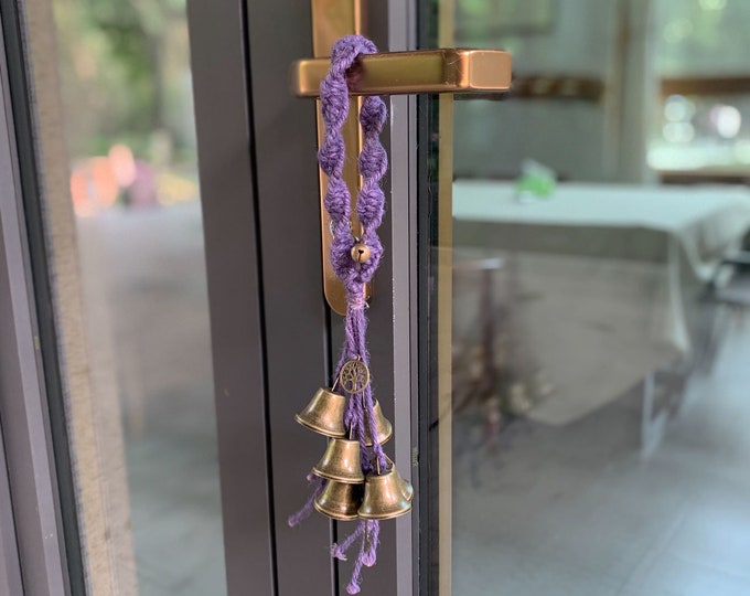 Purple Hanging Witch Bells for Protection, Witch Bells for Protection ...