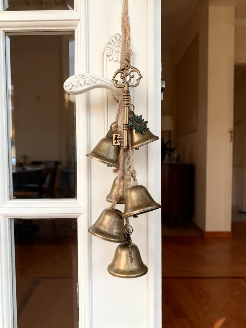 Handmade Witch Bells for Doorknob, Cottagecore Witchy Entryway Decor, A ...