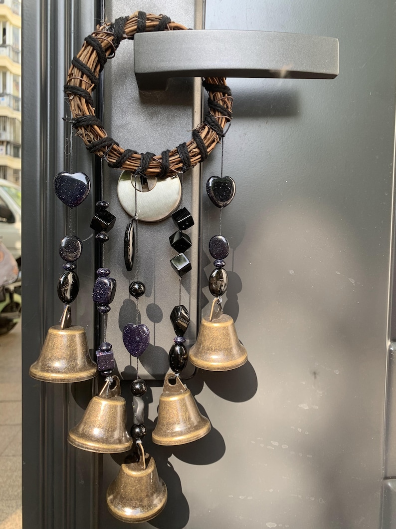 Black Witch Bells, Halloween Bells for Door Protection, Door Protection ...