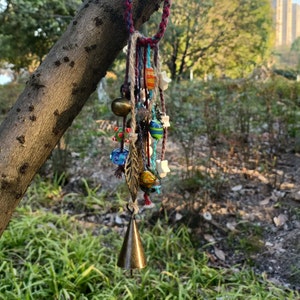 Bohemian Wind Charm, Witch Bells for Door Protection, Hanging Door Knob ...