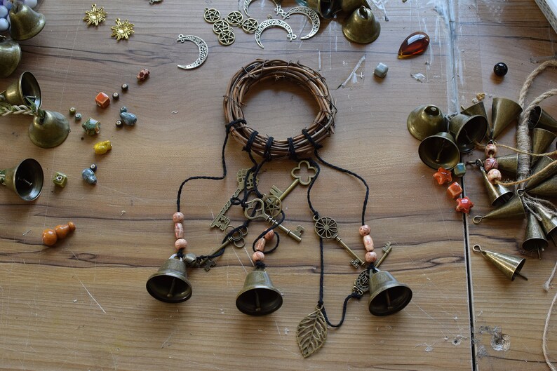 Witch Magic Bells for Door Hangers, Witch's Bells, Doorknob Hanger ...