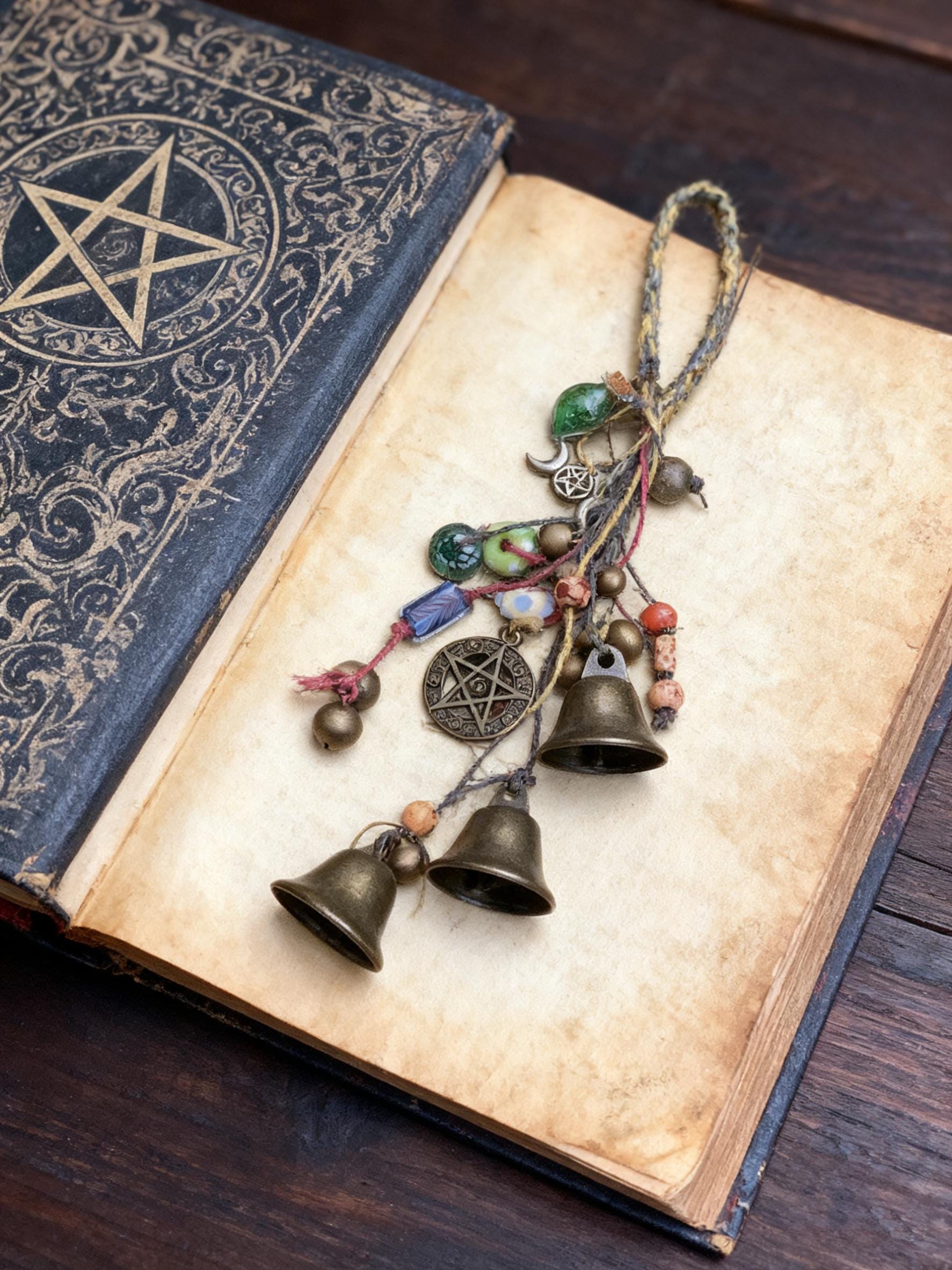 Handmade Witch Bells, Witch Bells and Wind Chimes, Hanging Bells for ...