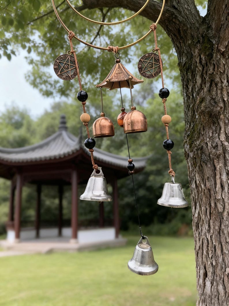 Witch Bells for Door , Hanging Bells on Rope , Pagan Witchy Supplies ...