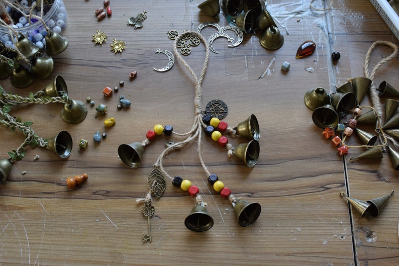Garden Patio Magic Bells Rustic Bells Home Protection Bells - Etsy