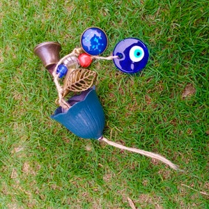 Evil Eyes Witch Bells, Witch Bells for Door Protection, Hanging Bells ...