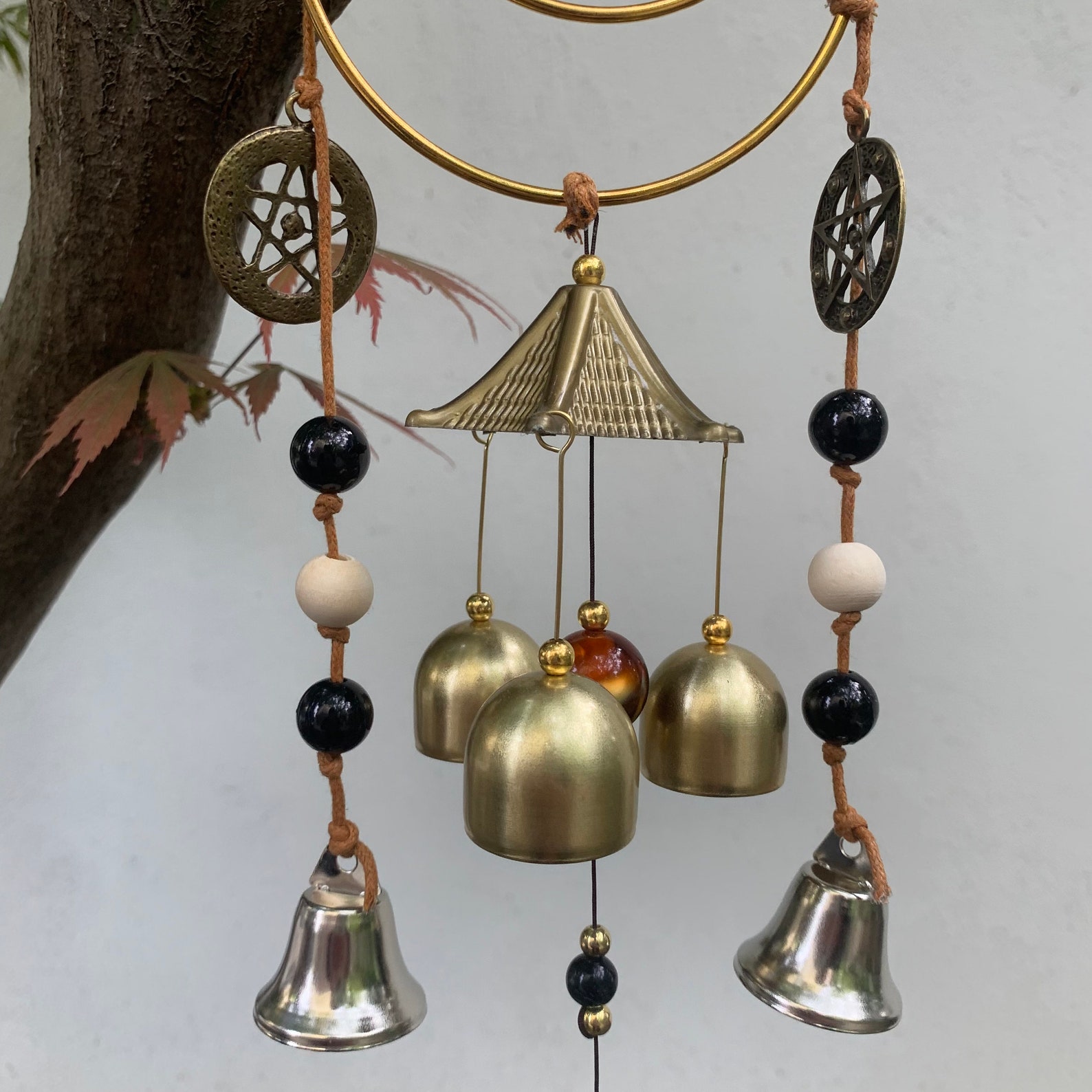 Witch Bells for Door , Hanging Bells on Rope , Pagan Witchy Supplies ...