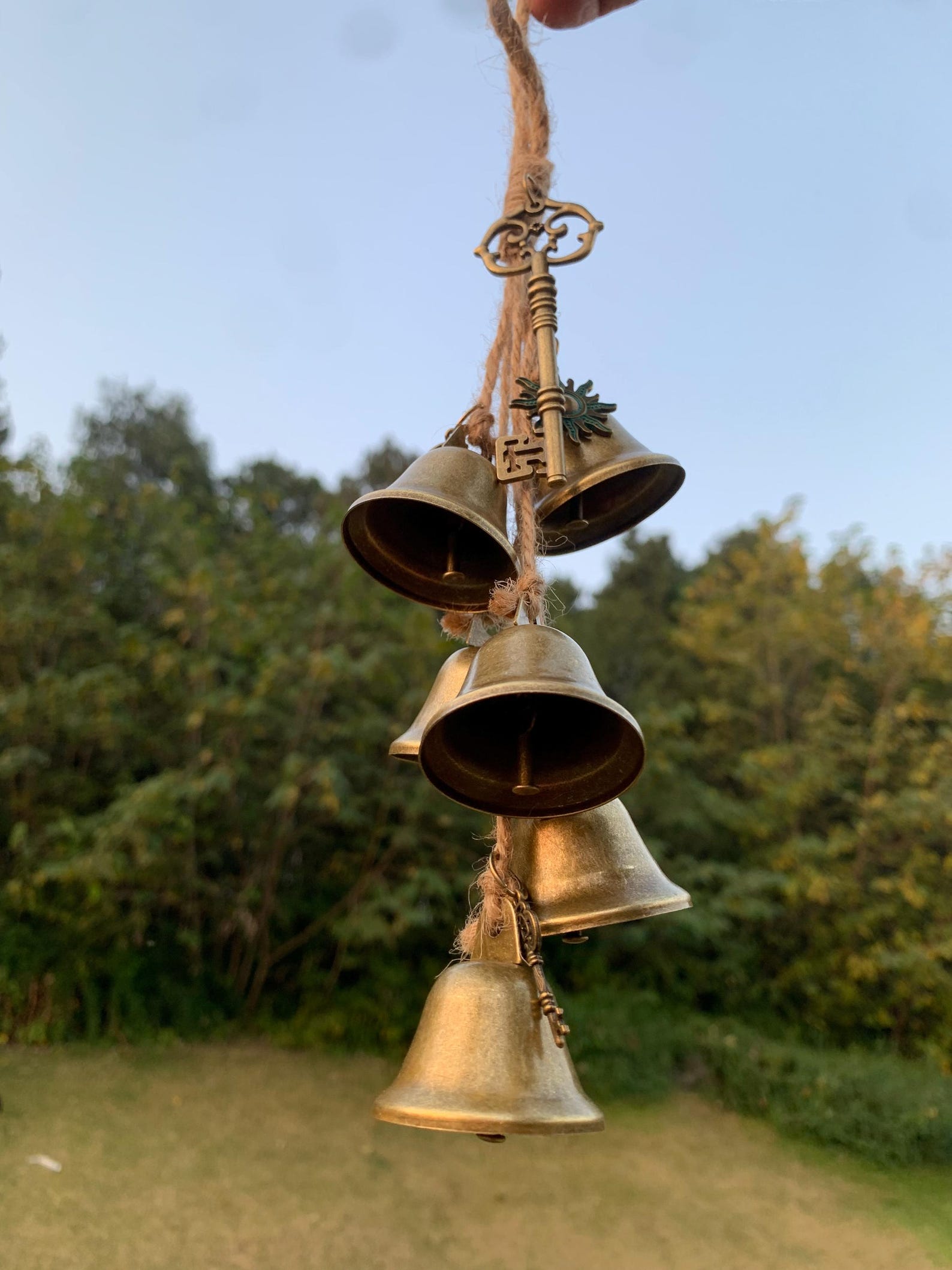 Handmade Witch Bells for Doorknob, Cottagecore Witchy Entryway Decor, A ...