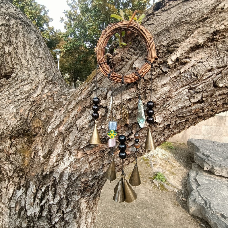Hanging Bells for Door Protection, Handmade Witch Bells, Witchy Decor ...