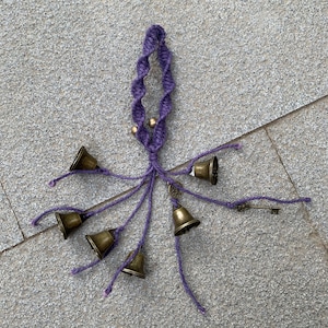 Purple Hanging Witch Bells for Protection, Witch Bells for Protection ...
