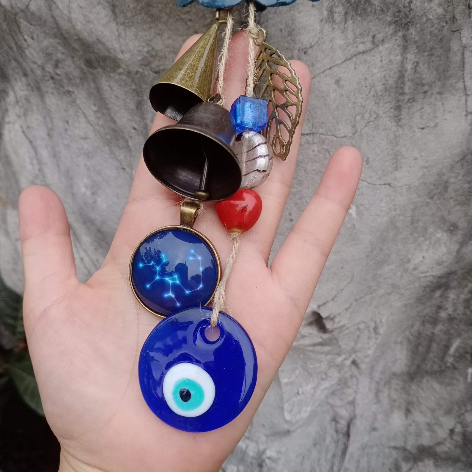 Evil Eyes Witch Bells, Witch Bells for Door Protection, Hanging Bells ...