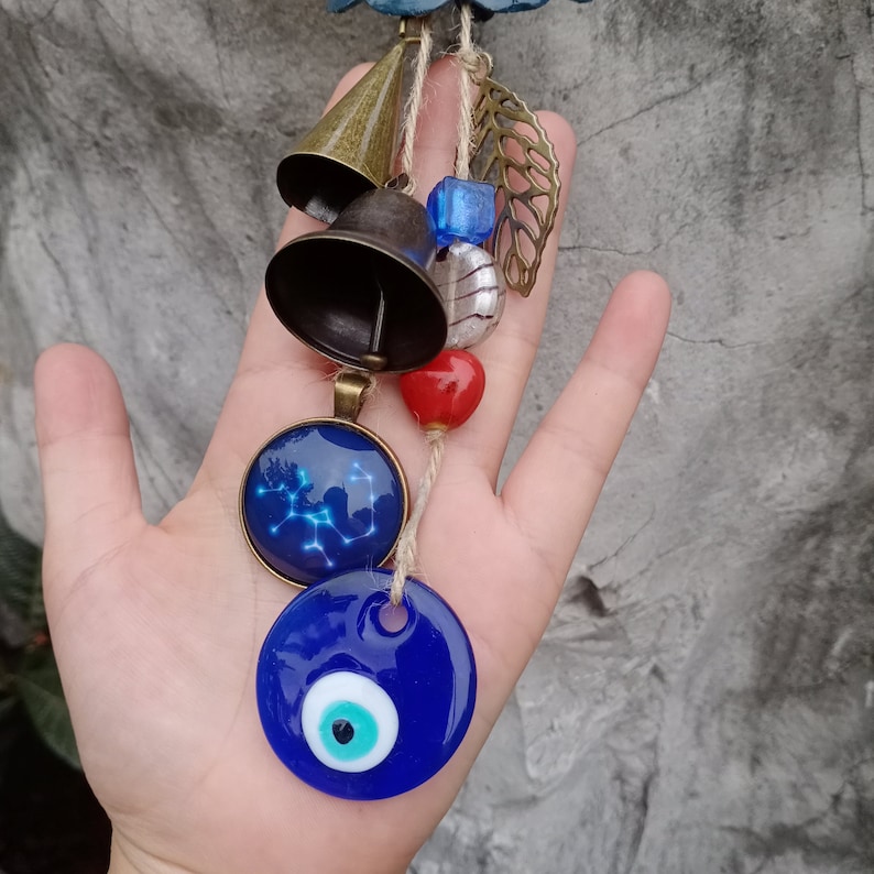 Evil Eyes Witch Bells, Witch Bells for Door Protection, Hanging Bells ...