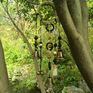 Brass Bells, Witch Bells and Wind Chimes, Hanging Witch Bells, Wicca ...