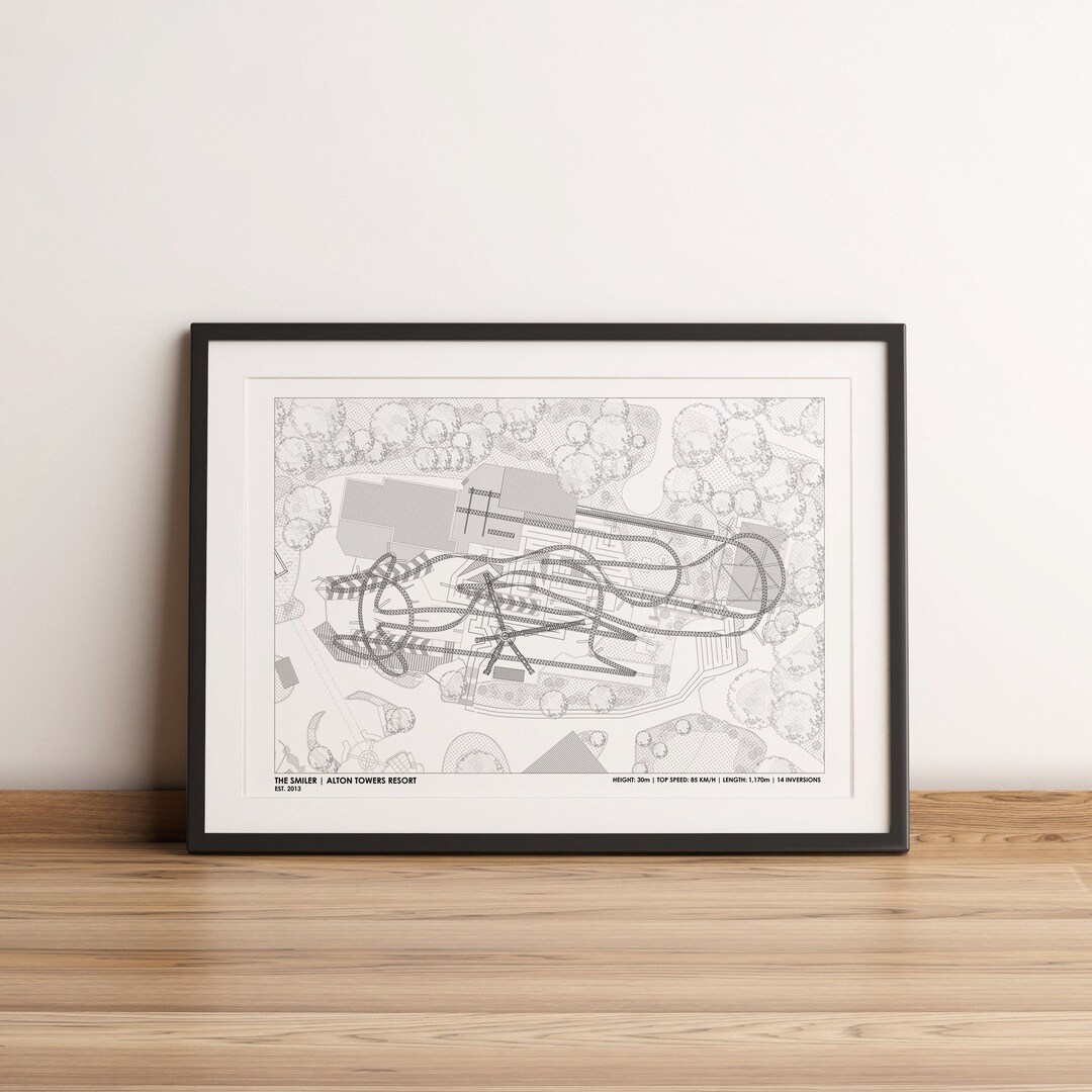 The Smiler, Alton Towers Resort Theme Park, England. Rollercoaster ...