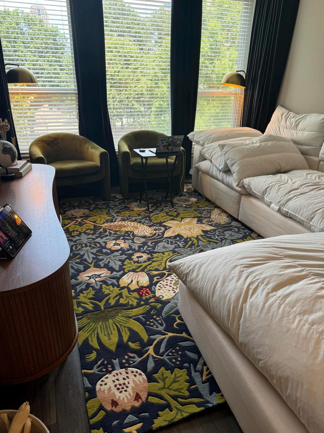 Hand Tufted Strawberry Thief Floral Rug Line for Home Decorative ...