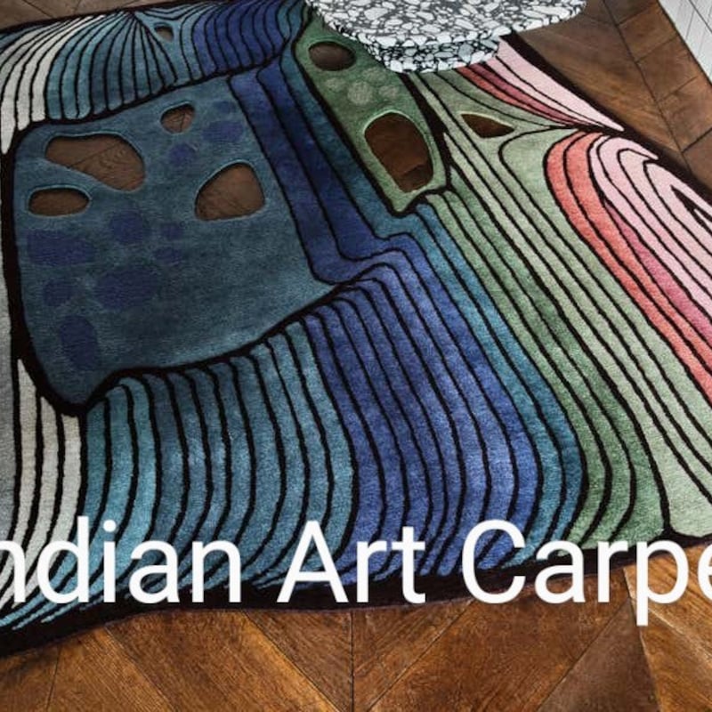 Abstract Shaped Rug - Etsy