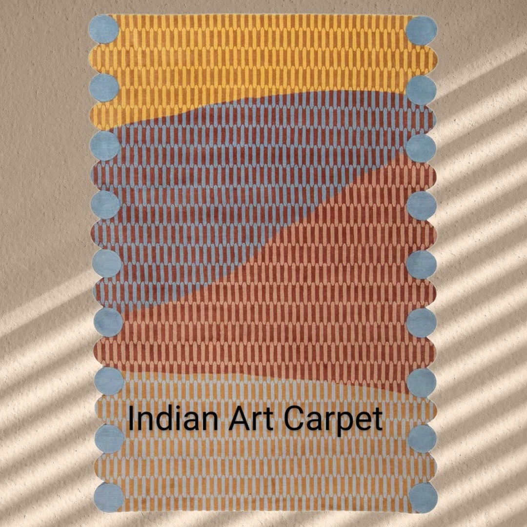 Hand Tufted Irregular Shape Rug Hand Tuft Rug Shaped Rug 5x8 8x10 4x6 ...