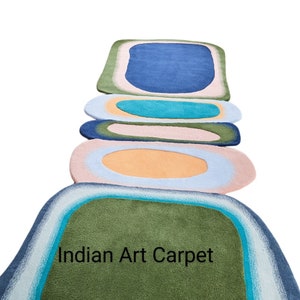 Wool Runner Rug Funky Rugs 2.5x8, 2.5x10, 3.5x10 Runner Tufted Living ...