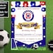 Editable Cruz Azul Invitation | Soccer Birthday Invitation | Invitation ...