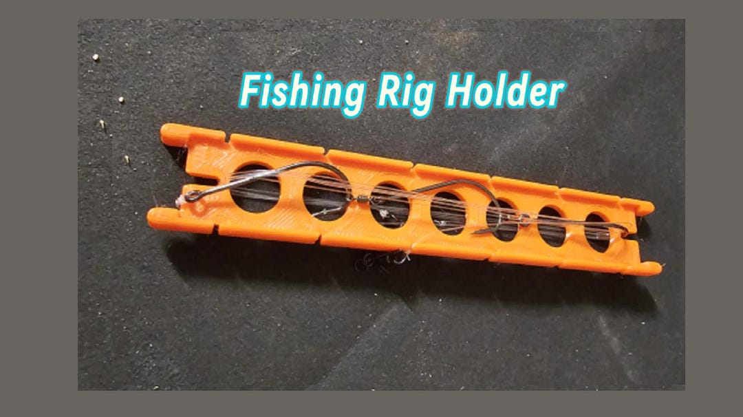 3D Printed Fishing Rig Holder: Tangle-free Leader Line Organizer - Etsy