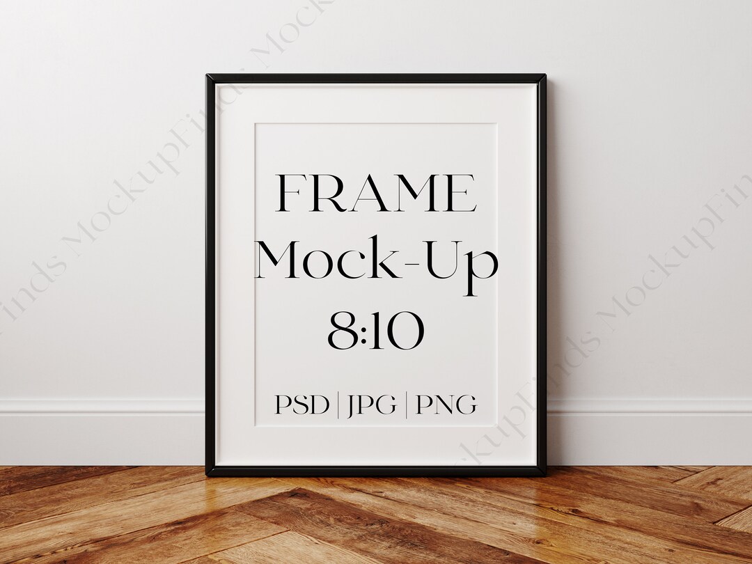 Portrait Frame Mockup Set 8:10 Frame Mockups Photoshop - Etsy Israel