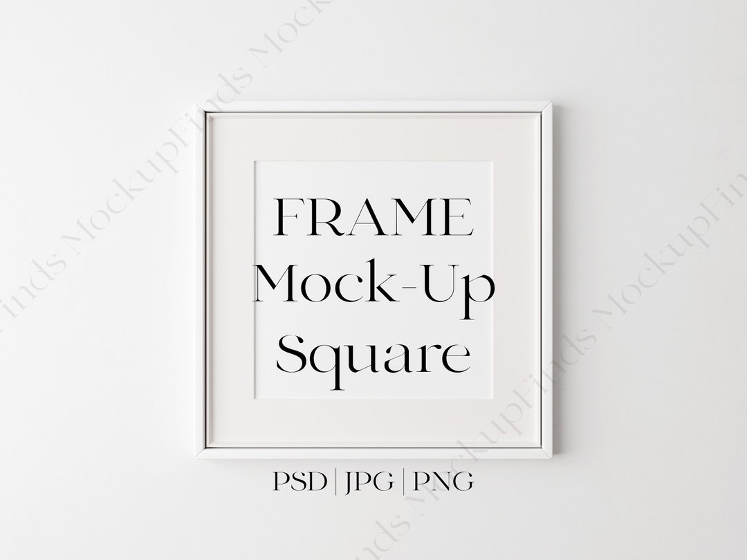 Square Frame Mockup Set Square Frame Mockups Photoshop - Etsy