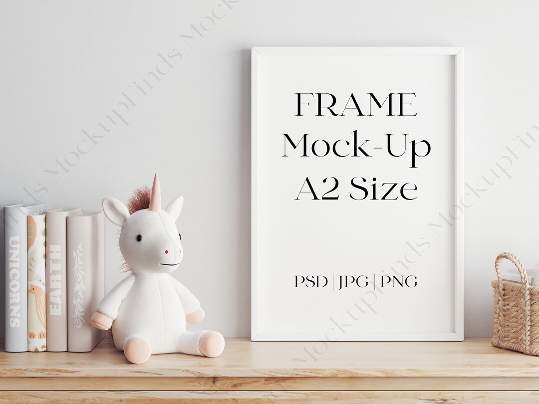 Nursery Portrait A2 Frame Mockup Frame Mockups Photoshop Frame Digital ...
