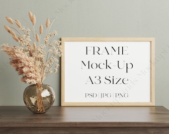 A3 Landscape Frame Mockup - Etsy