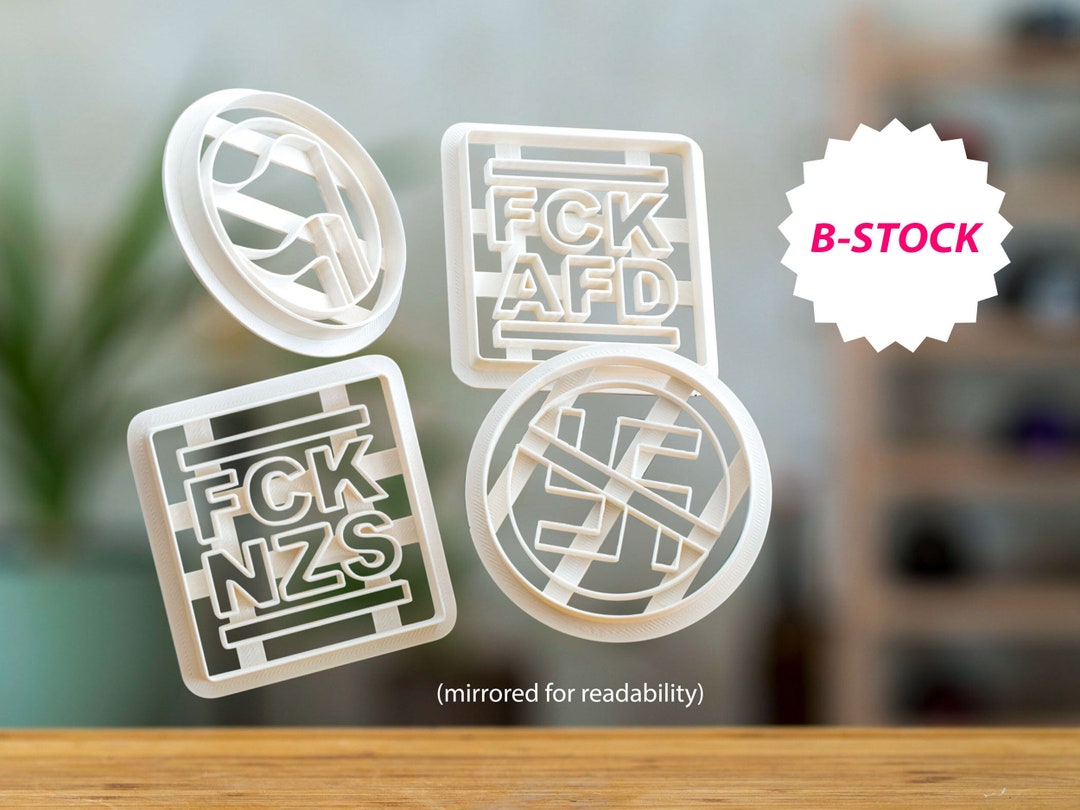 B Stock - Anti-fascist Cookie Cutters From Germany - Biscuit Mold ...